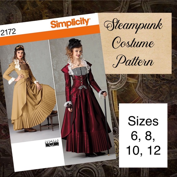 Simplicity | Office | Steampunk Victorian Pattern Theresa Laquey Uncut 6 8 12 | Poshmark